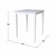 Solid Wood 30 inch Square Dining Table in White - Walmart.com