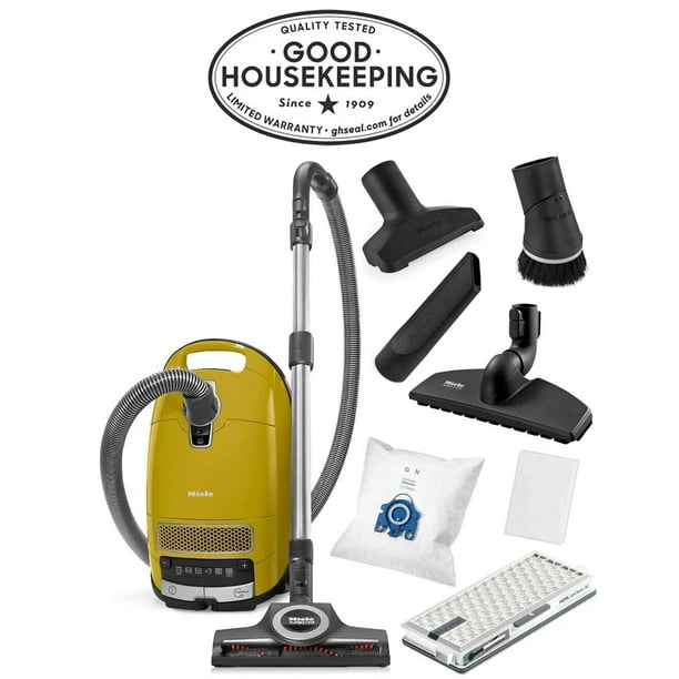 Miele Complete C3 Powerline Calima Canister Vacuum (Curry Yellow ...