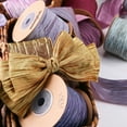 10 Yards Fabric Crinkled Ribbon,Silk-Like Wrinkled Ribbons,for Gift ...