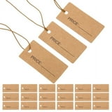 100Pcs Pricing Tags Jewelry Craft Price Tags Kraft Paper Label Cards ...