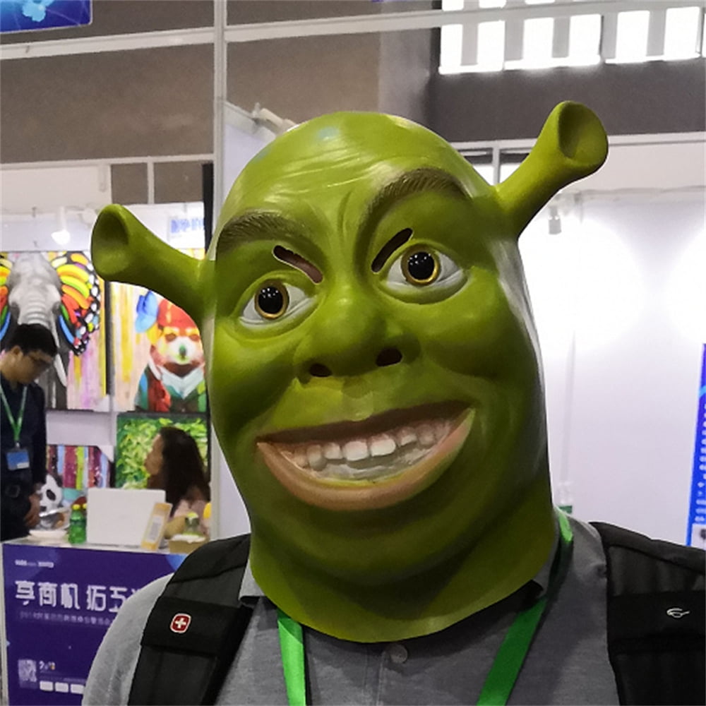 Máscara de fiesta Cosplay Máscara de Shrek de látex realista Máscaras ...