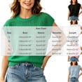 Axiiglly Crochet Tops for Women Summer Cap Sleeve Hollow Out Sweater ...