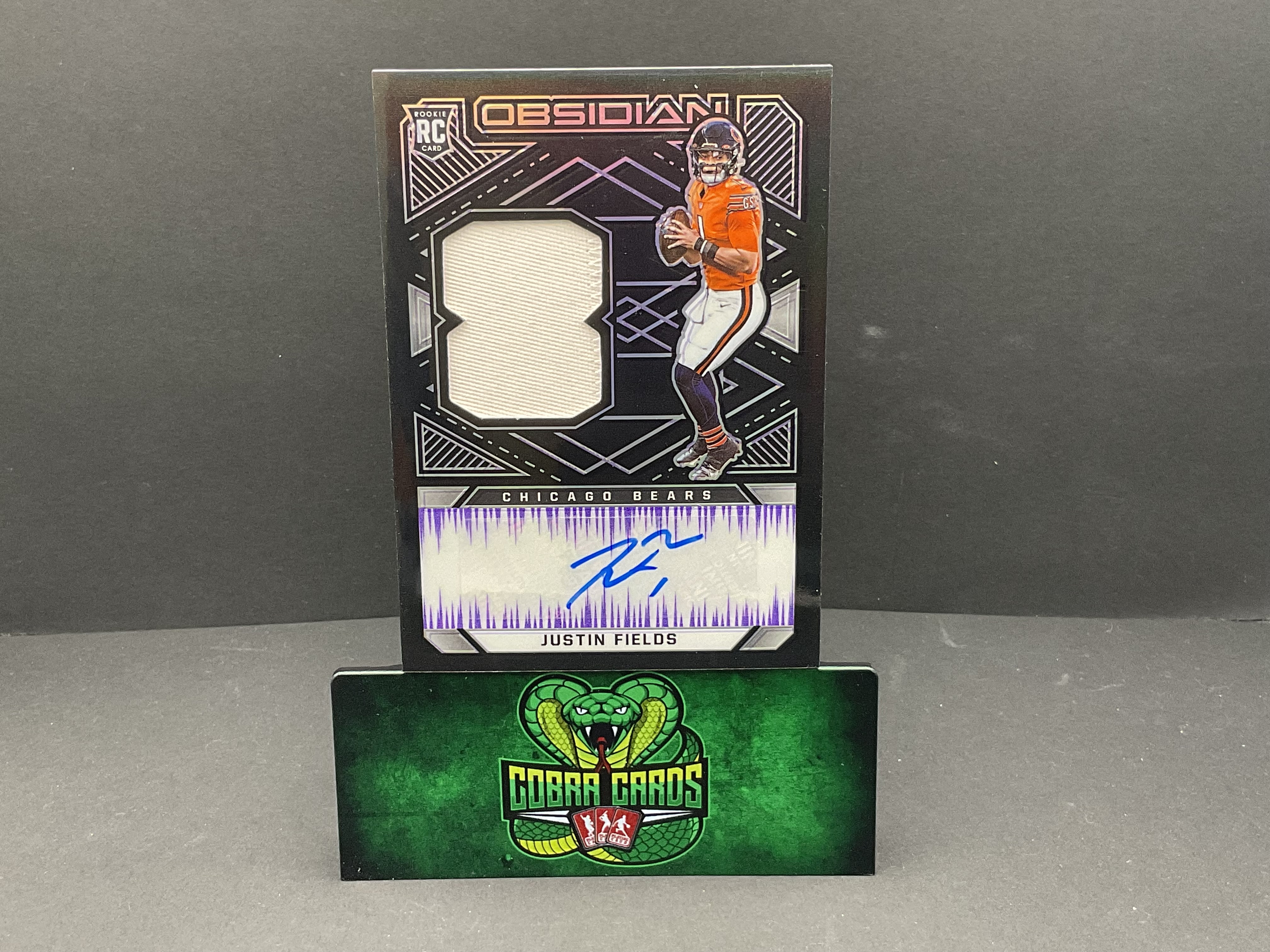 2021 Panini Obsidian Justin Fields #203 Purple /40 Patch RC - Walmart.com