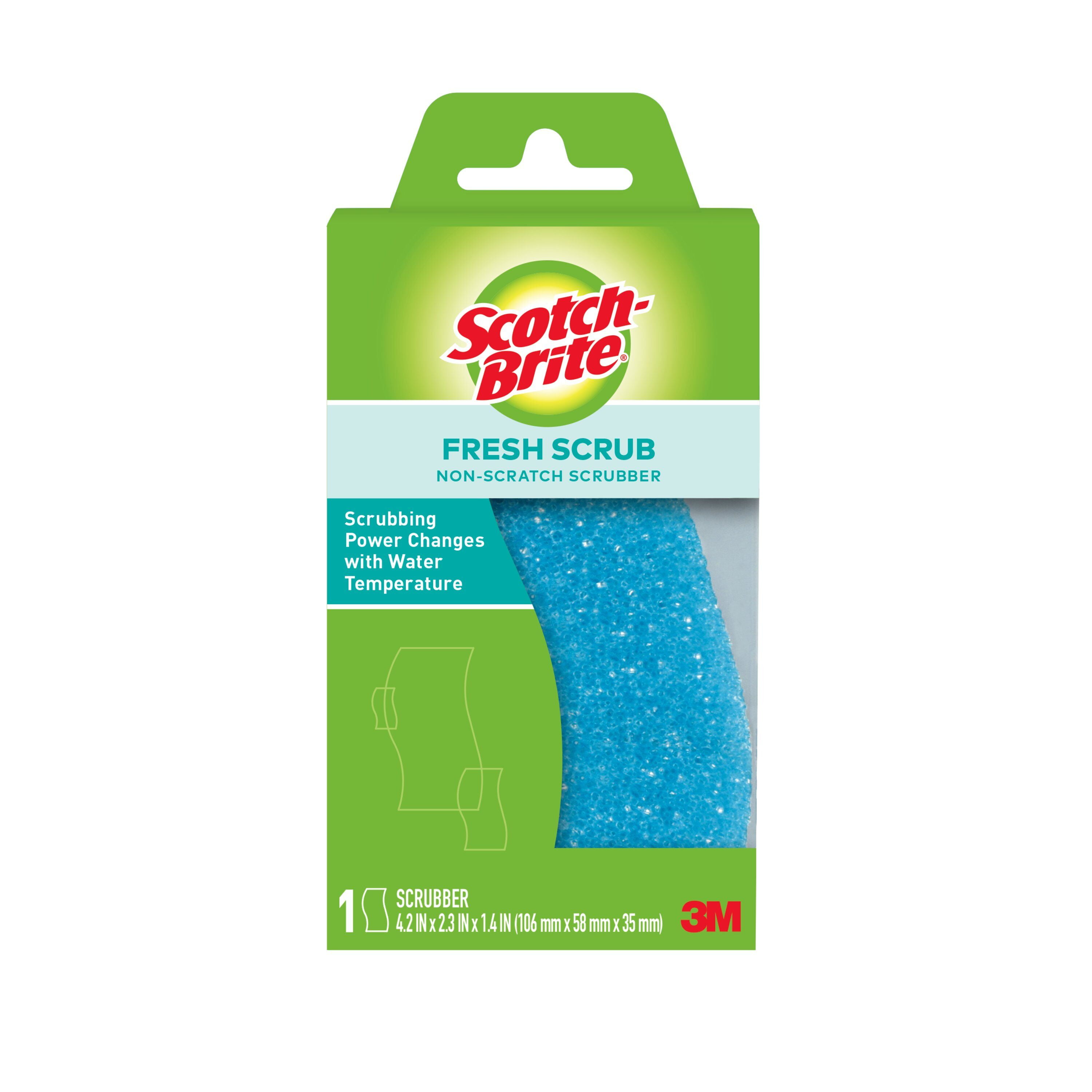 Scotch-Brite Fresh Scrub Non-Scratch Scrubber, 1 Count - Walmart.com ...