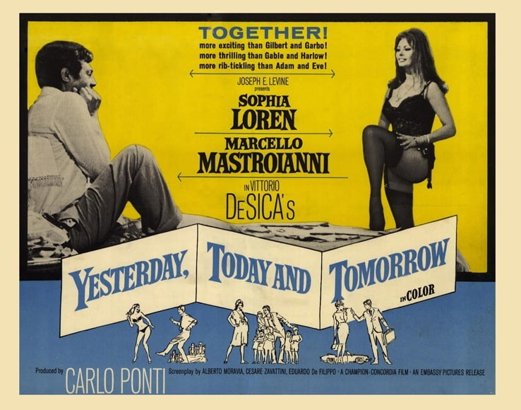 Yesterday, Today and Tomorrow - movie POSTER (Half Sheet Style A) (22 ...