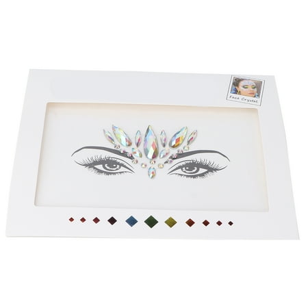 Crystals Face Stickers, Eyes Face Rhinestones Sticker, Shiny Glitter ...