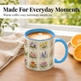 Birth Month Flower Coffee Mug, 12 Months Floral Cup, Watercolor ...