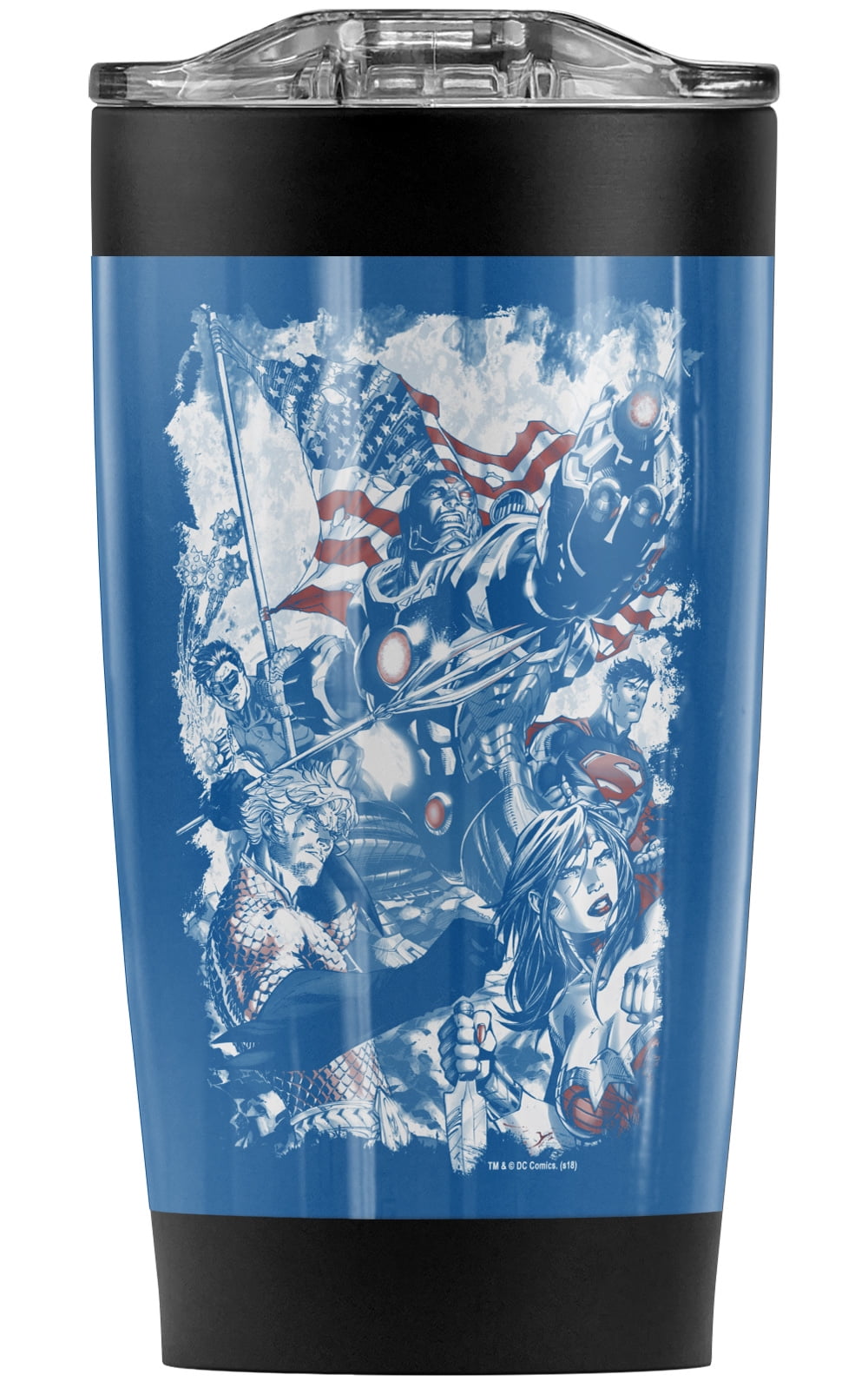 Justice League American Justice Stainless Steel Tumbler 20 oz Coffee ...
