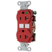 Receptacle Hospital Grade 4-Plex 20A 125V 5-20R Red - Walmart.com