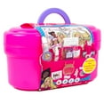 Barbie Pink Cosmetic Case, 11 in. x 7 in. x 5.75 in. - Walmart.com