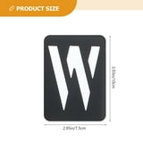 Black Plastic Alphabet Stencils for DIY Crafts with Durable and ...
