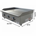 NSF 36" Commercial Countertop Gas Griddle – High-Capacity Cooking with ...