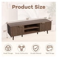 58" TV Stand for TVs up to 65 Inches, Century Modern TV Console with ...