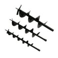 3-Piece Earth Auger Drill Bit Set (4", 6", 8") for Gas-Powered Post ...