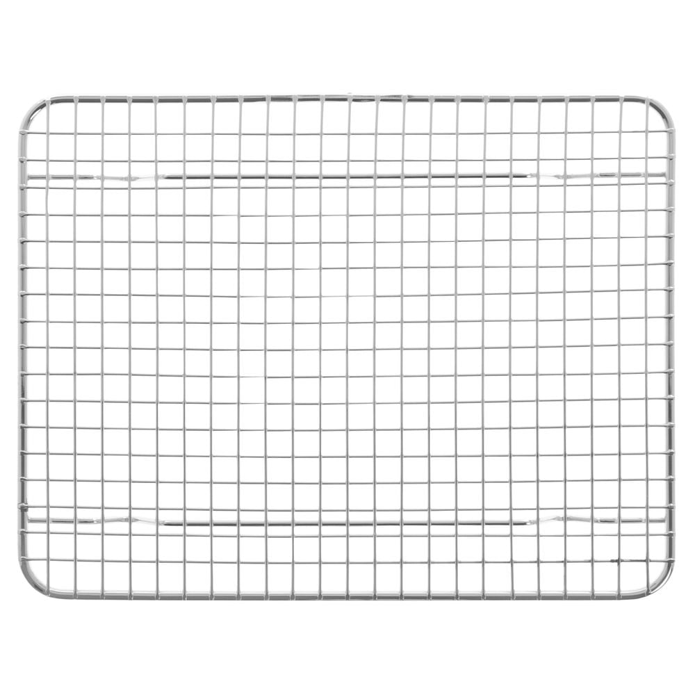 HUBERT Mesh Pan Grate Rectangular Half Size Chrome-Plated Steel - 10"L ...