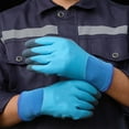 Anti Slip Grip Freezer Gloves with Insulated Warm Liner Thermal Work ...