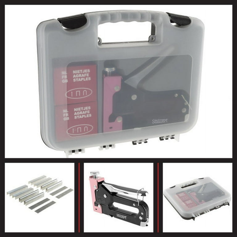 Staple Gun For Wood THINKWORK Pink 4-in-1 Staple Gun Kit With 3000 ...