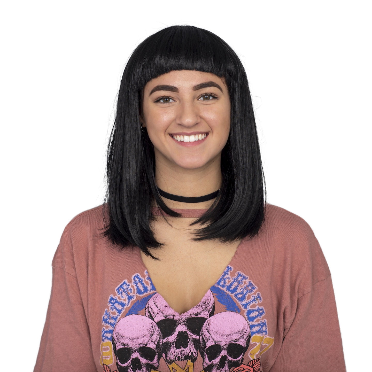 Nicki Rapper Costume Accessory Black Deluxe Wig - Walmart.com