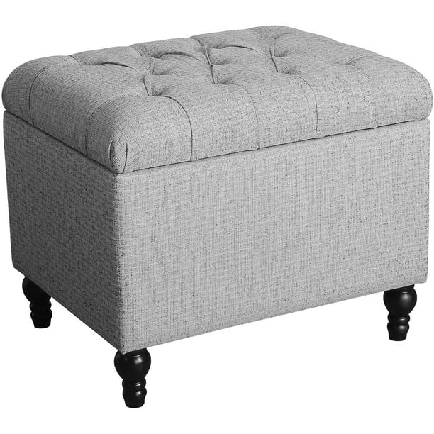 HomePop Medium Tufted Storage Ottoman, Multiple Colors - Walmart.com