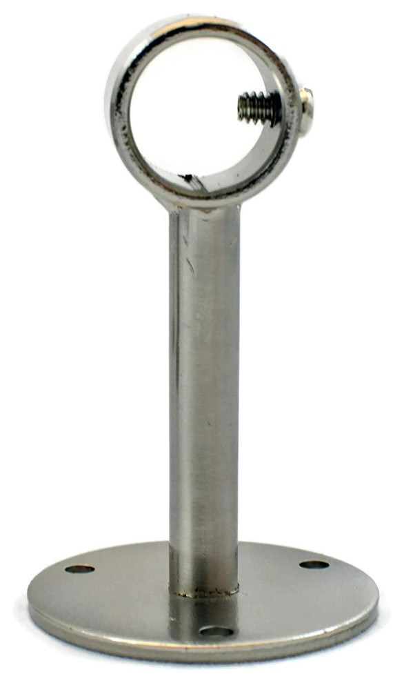 Urbanest Ceiling/Wall Brackets for 3/4"-5/8" Rod, Brushed Steel ...