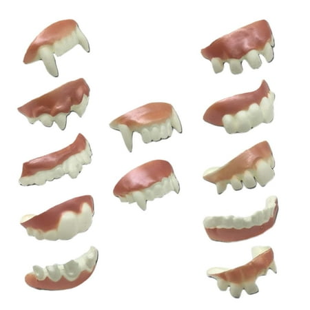 Halloween Fake Teeth Adult Halloween Front Teeth Funny Cosplay Props ...