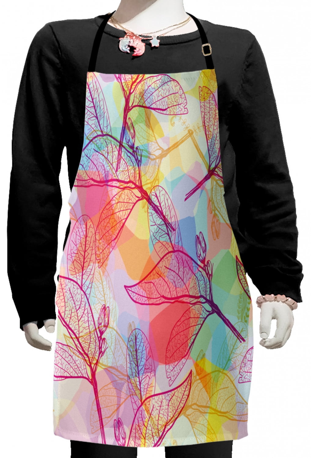 Abstract Kids Apron, Colorful Coming of the Spring Season Arrangement ...