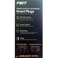 Feit Electric Triple Outdoor Smart Plug, 2-Pack, Remote Controlled ...