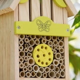 Evergreen Bird House, Nordic Bee & Butterfly House,4.5x6.5x14 Inches ...