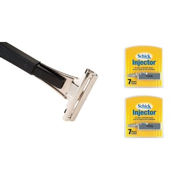Schick Classic Multi-Use Razor Handle with 7 Ct. Injector Refill Blade ...