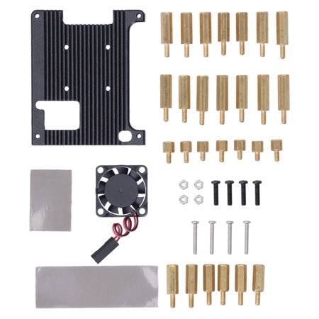 ESTINK Heatsink for Raspberry Pi 4B Embedded Armour CPU Cooling Fan ...