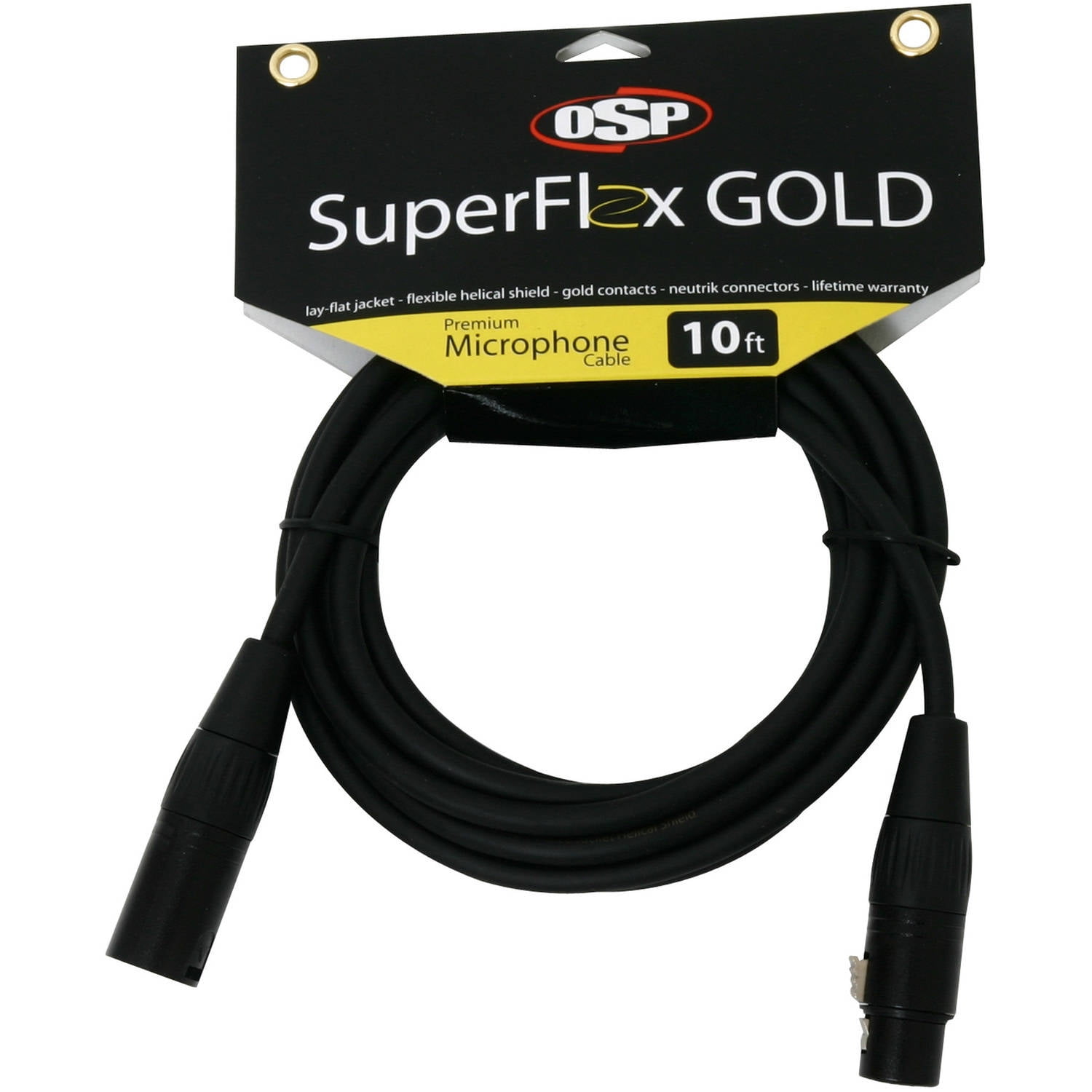 Elite Core SuperFlex GOLD Premium Microphone Cable - Walmart.com