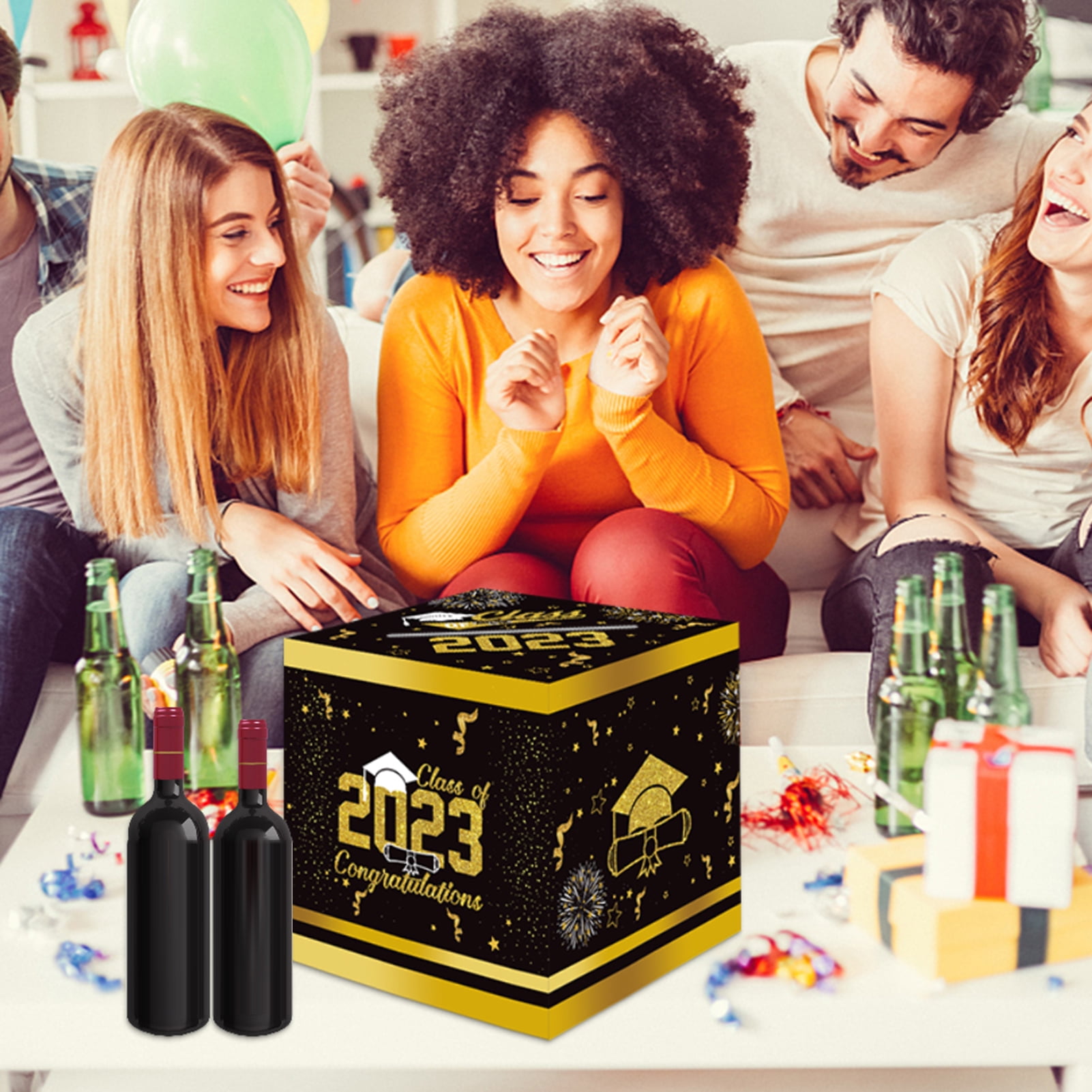 opvise Graduation Cardboard Foldable Printed Scene Layout Props Eco ...