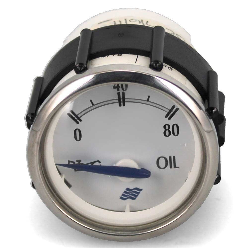 Faria Boat Oil Pressure Gauge GP7964A | 2 Inch Silver White - Walmart.com