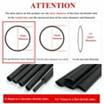 1 meter 4:1 Thermoretractile Heat Shrinkable Tubing Heat Shrink Tube With Glue Dual Wall Tubing ...