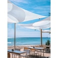 Abstract Stitching Sun Shade Sail 12'X16' Blue White Gradient Circular ...