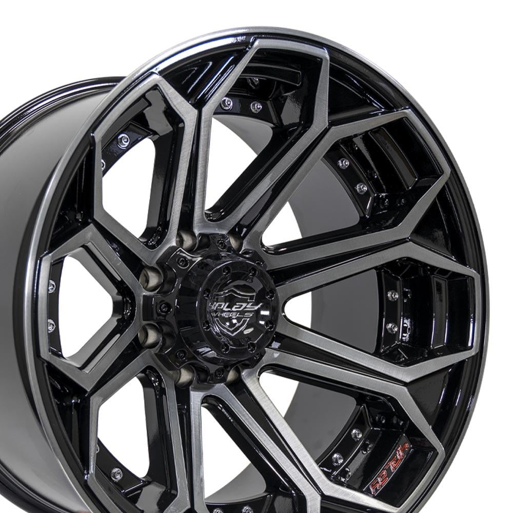 4Play Wheel For 2000-2005 Ford Excursion 22x12 Black - Walmart.com