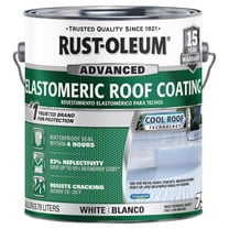 Rust-Oleum Elastomeric Roof Coating, 1 Gal, White, Water Base, Outdoor ...