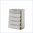 Chests & Wardrobes, Modern White Lacquer Chest with 5 Smooth-Glide ...
