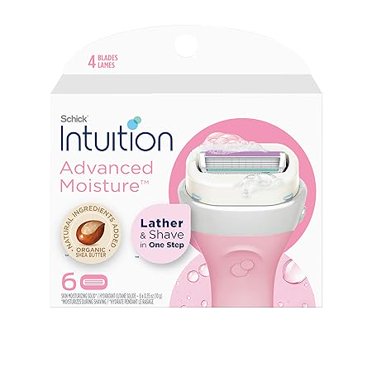 Schick Intuition Women's Razor Refills, Sensitive Skin with Vitamin E ...