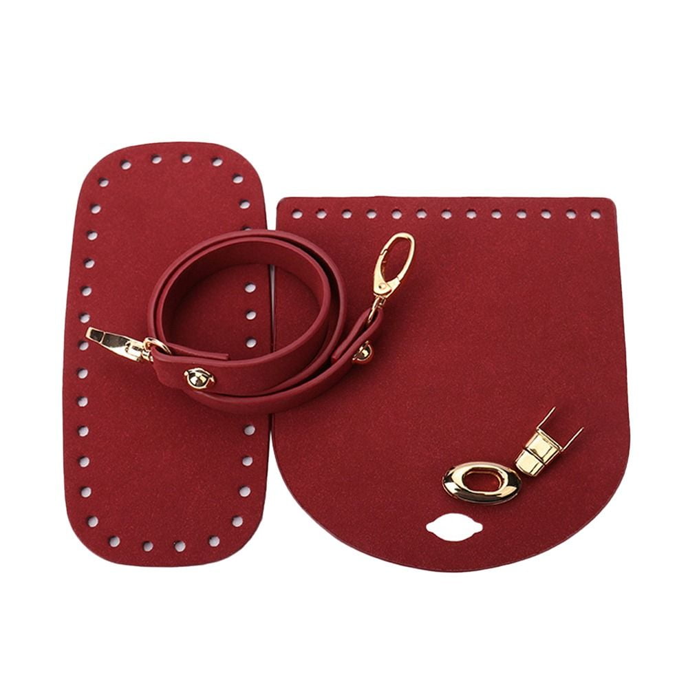 Backpack Accessories Faux Leather Crochet Bag For Diy Woven Bag Set ...