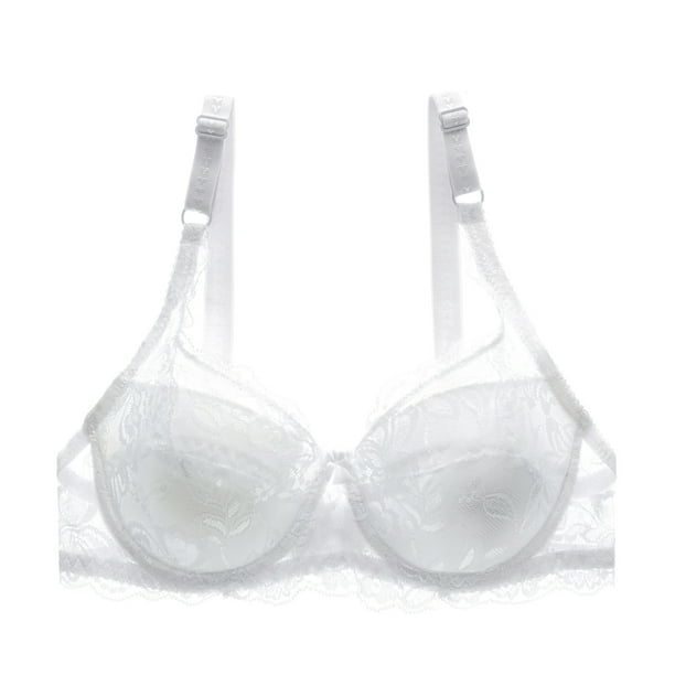 Saient French Sexy Lace Bra Thin Section Gathered Bra Steel Ring ...