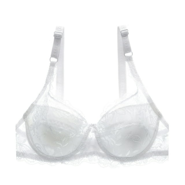 Wisremt Sexy Lace Bra French Thin Section Gathered Bra Steel Ring ...