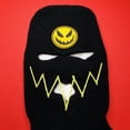 Evil Monster Black color knit Ski mask with devil face patch swishing stitches - Walmart.com