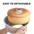 HONGBAKE Nonstick 10-Inch Angel Food Cake Pan with Removable Bottom ...