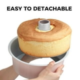HONGBAKE Nonstick 10-Inch Angel Food Cake Pan with Removable Bottom ...