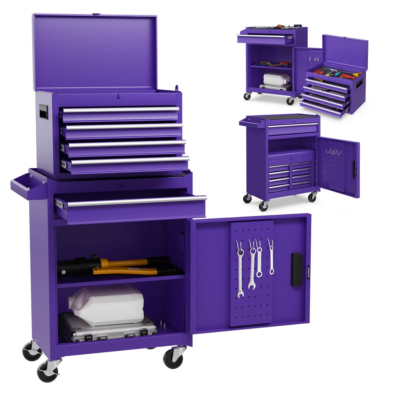 Click here for Costway 2 In 1 Tool Chest & Cabinet With Sliding D... prices