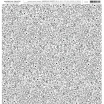 American Crafts Everyday Single-Sided Cardstock 12"X12"-Music - Walmart.com