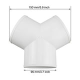 Mylifeunit 3 Way Duct Connector, 4 Inch Diameter, Dryer Vent Splitter ...