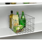 Spectrum Diversified Steel Utility Wire Storage Basket - Satin Nickel ...