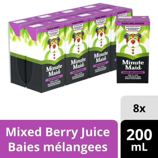 Minute Maid Mixed Berry Juice 200mL carton 8 pack, 200 x mL - Walmart.ca
